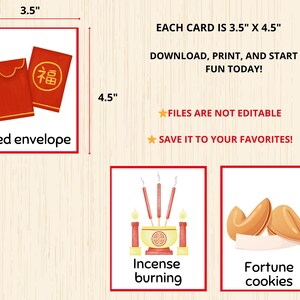 Chinese New Year Flashcards,lunar New Year Vocabulary Cards,montessori ...