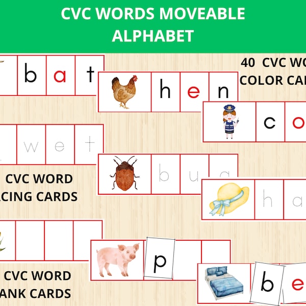 Alphabet Word Matching Activity - Etsy