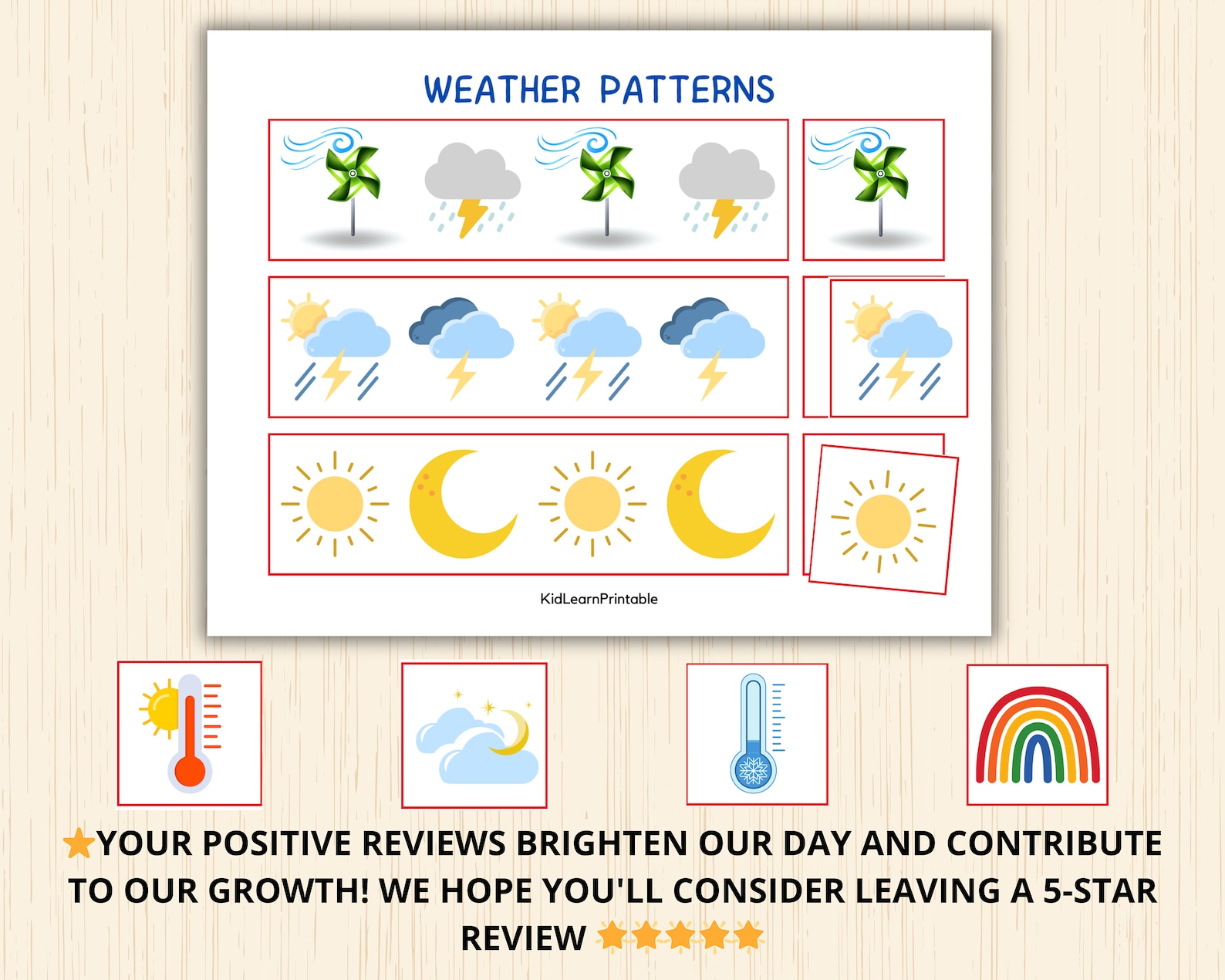 Weather Patterns,weather Montessori,weather Activity,cut and Paste ...