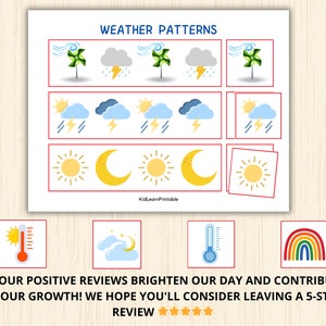 Weather Patterns,weather Montessori,weather Activity,cut and Paste ...