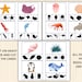 Ocean Animals Shadow Clip Cards,silhouette Matching,summer Matching ...