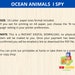Ocean Animals I Spy Counting Activity,under the Sea,look and Find ...