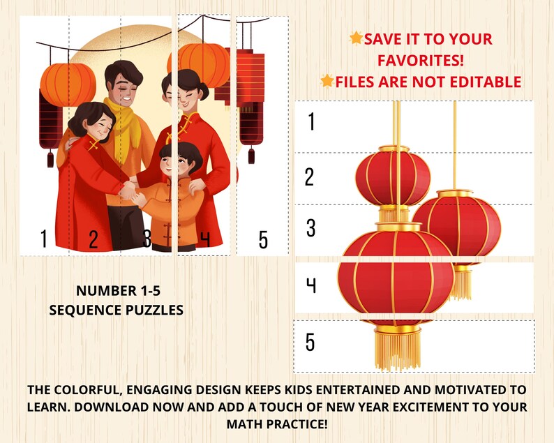 Chinese New Year Game,chinese Matching Activity,lunar New Year Puzzle ...