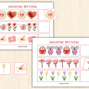 Valentine Patterns,preschool Curriculum,valentine Activity for Kids ...
