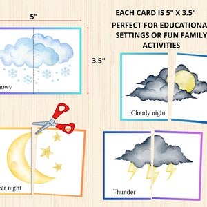 Weather Matching Game,weather Activity,weather Montessori, Preschool ...