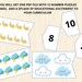 Weather Number Matching,printable Puzzle,counting Activity,preschool ...