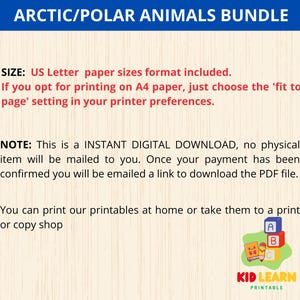 Arctic Animals Bundle,polar Animals Preschool Activity,arctic Animal ...