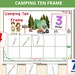 Camping Ten Frame,numbers 1-10,count and Match,camping Montessori ...
