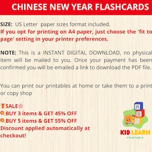 Chinese New Year Flashcards,lunar New Year Vocabulary Cards,montessori ...