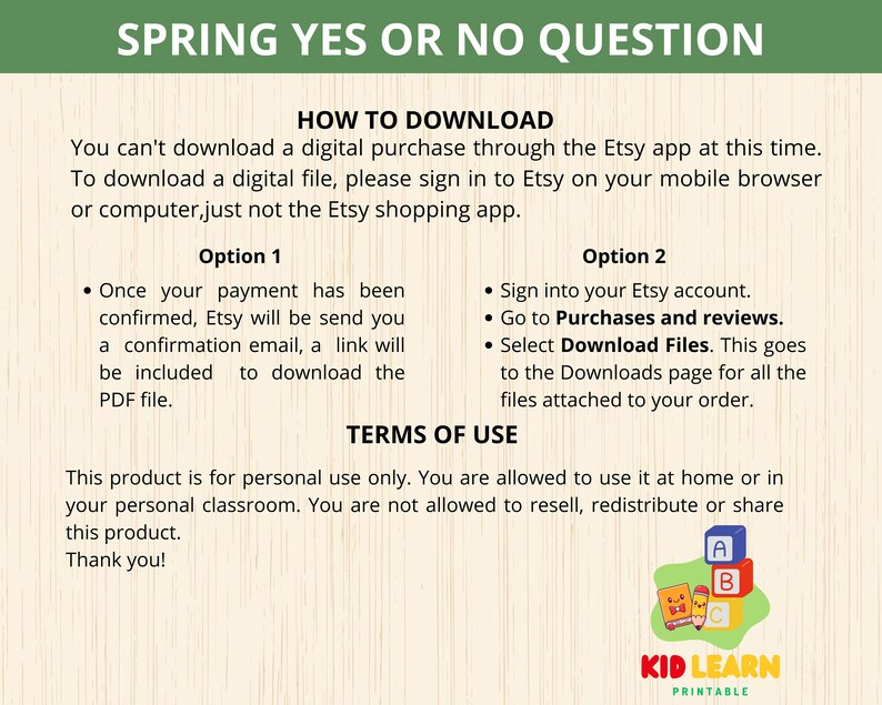 Spring Question Card,yes or No Question,spring Activities,spring Task ...