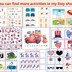 4th of July Count and Clip Cards,numbers 1-20,4th of July Cards ...