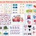 4th of July Count and Clip Cards,numbers 1-20,4th of July Cards ...