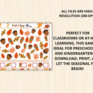 I Spy Fall,fall I Spy Game,autumn I Spy,autumn Activity,count 10 ...