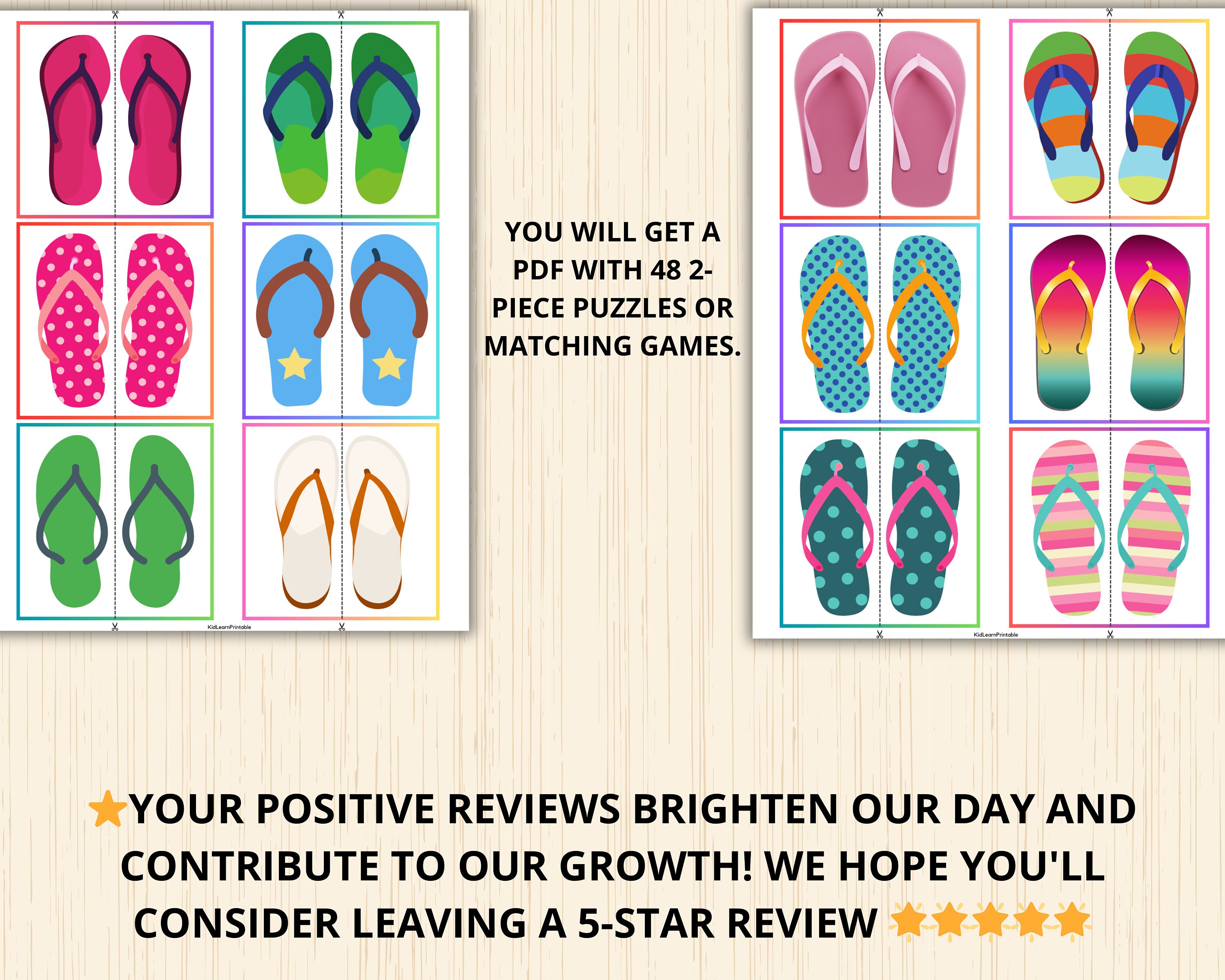 Summer Matching Game,summer Montessori,symmetry Puzzles,symmetry ...