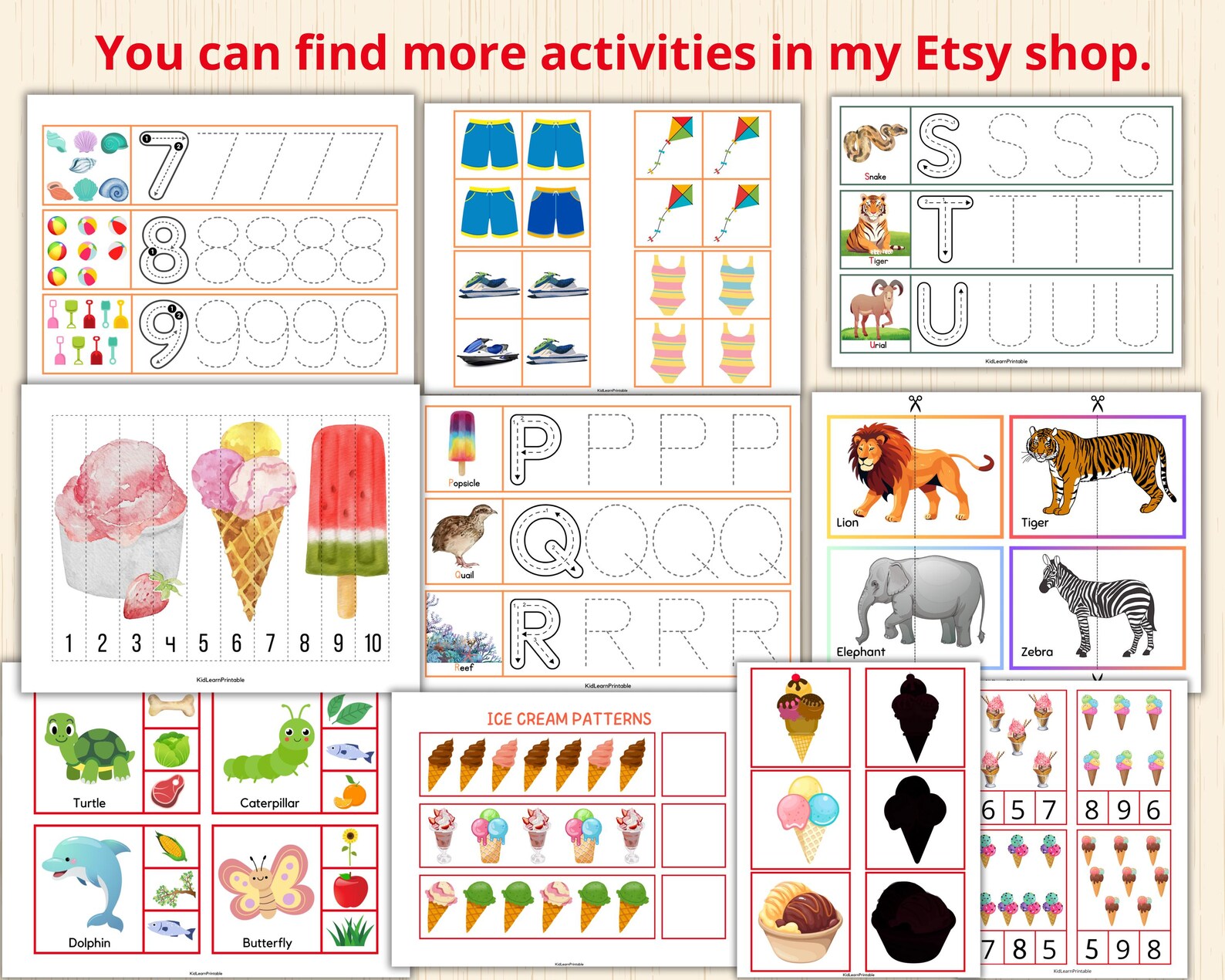 Ice Cream I Spy,ice Cream Activity,summer I Spy,summer Preschool ...