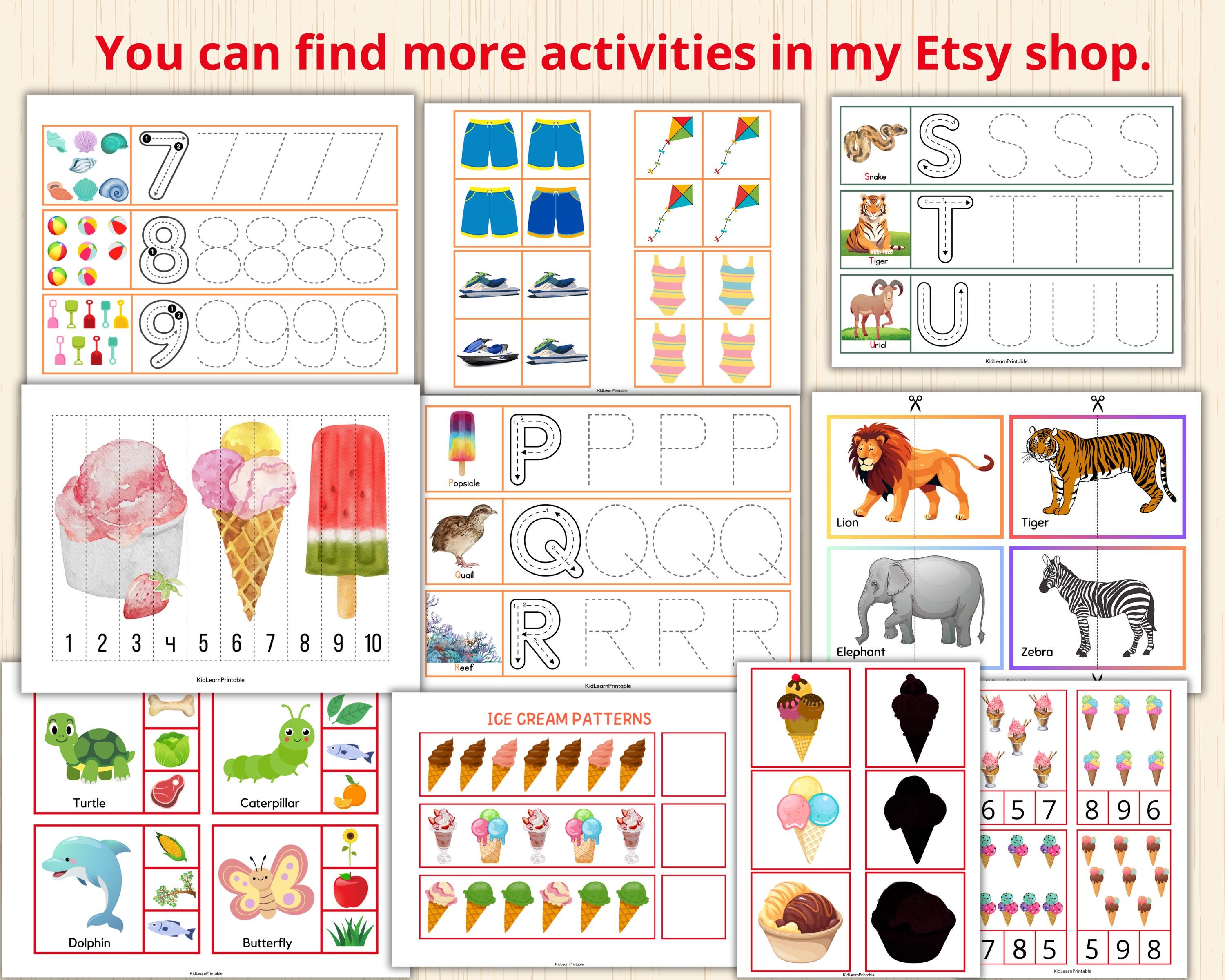 Ice Cream I Spy,ice Cream Activity,summer I Spy,summer Preschool ...