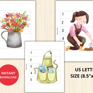 Garden Preschool,garden Puzzles,number Sequence Puzzle,numbers 1-10 ...