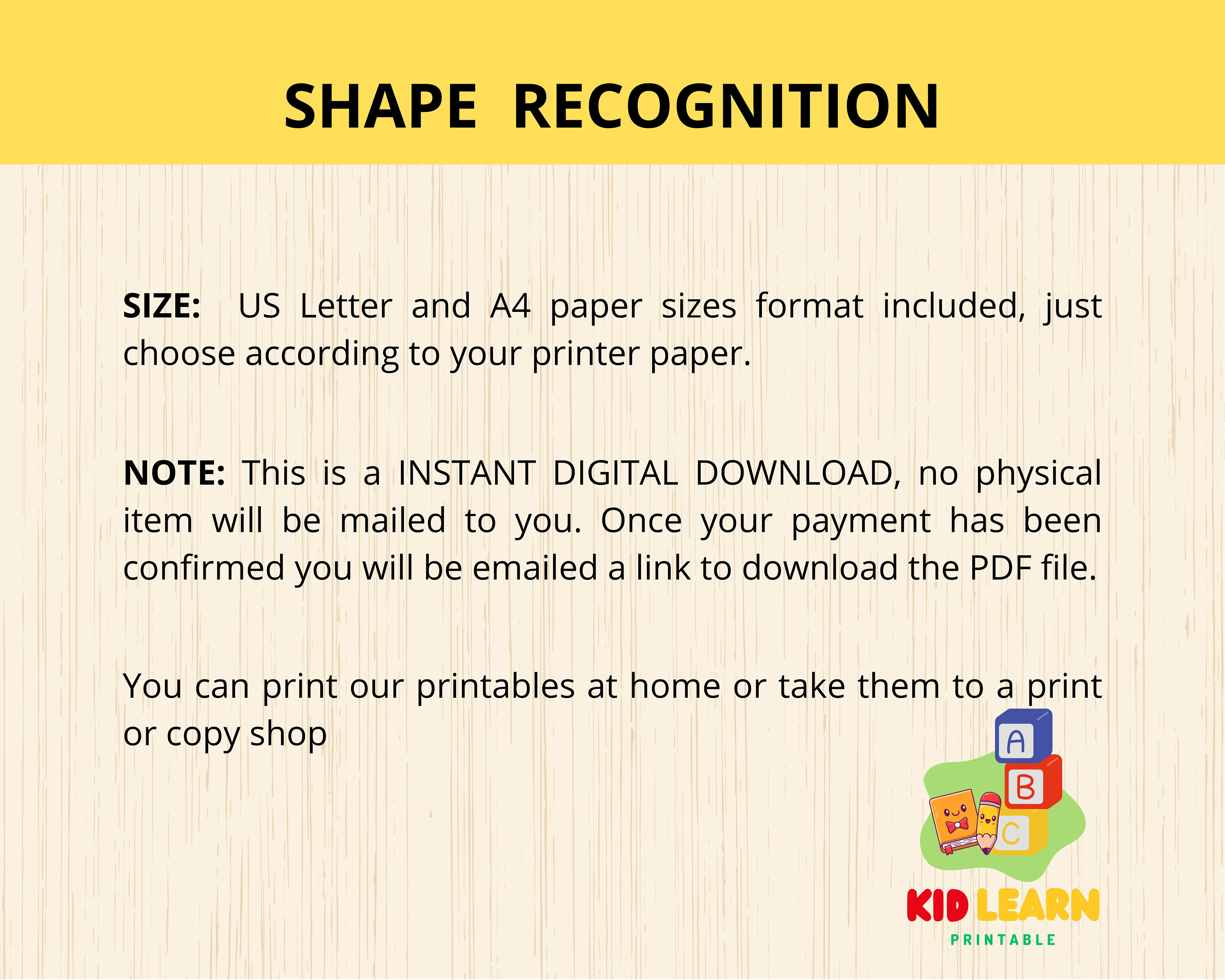 Shapes Matching Activity,shape Sorting, Shape Recognition, Matching ...