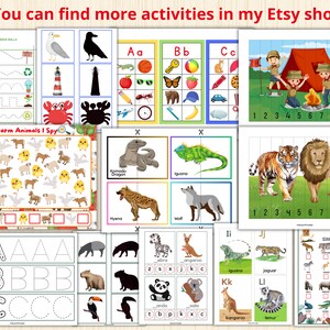 Safari Animal Number Tracing,handwriting Practice,writing Skills ...