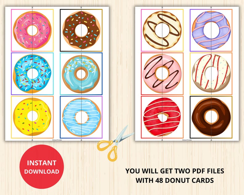Donut Matching Game,donut Symmetry Puzzles,match the Donut,match Halves ...