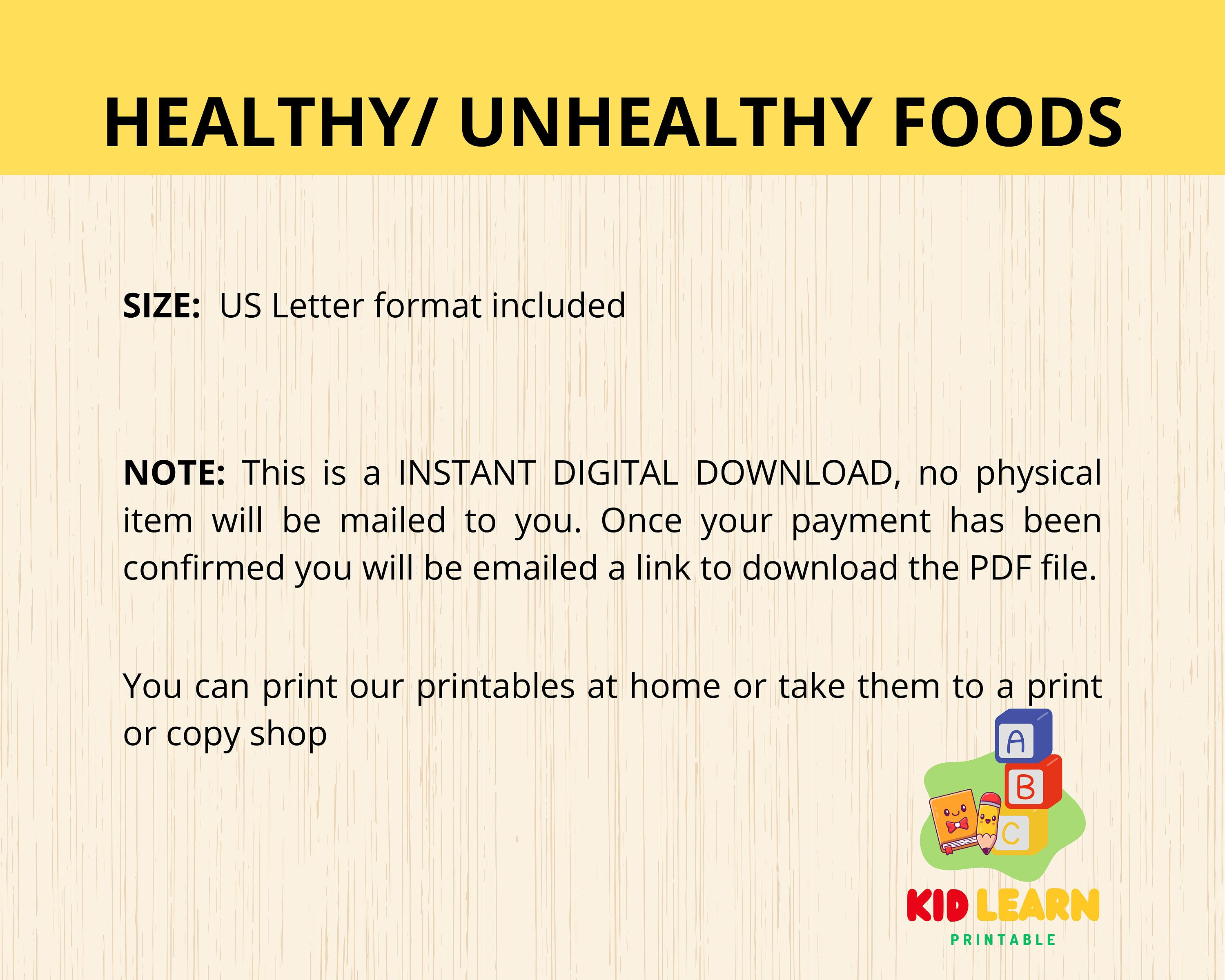 Healthy or Unhealthy Food Sorting,dental Health, Health Nutrition ...