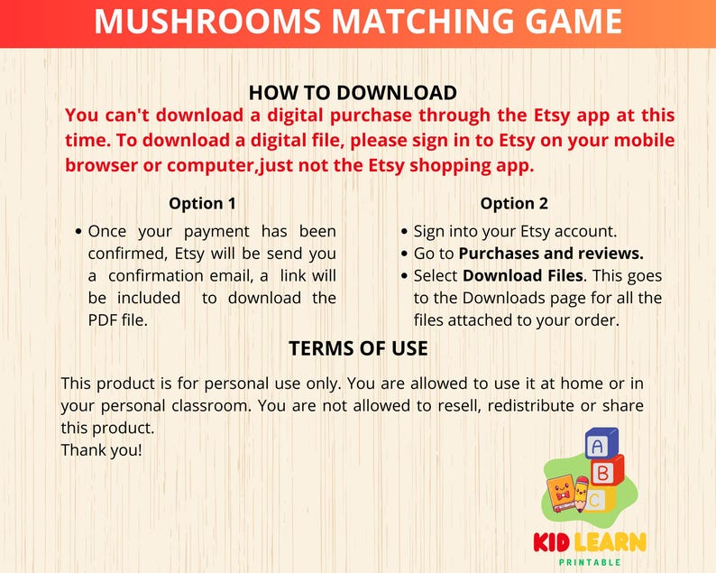Fall Matching Mushroom Activity,symmetry Puzzle,2 Piece Puzzle,autumn ...