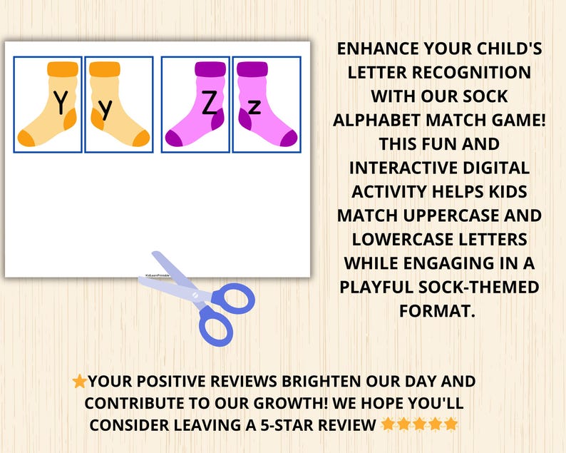 Winter Letter Match,uppercase Lowercase Match,socking Matching,winter ...