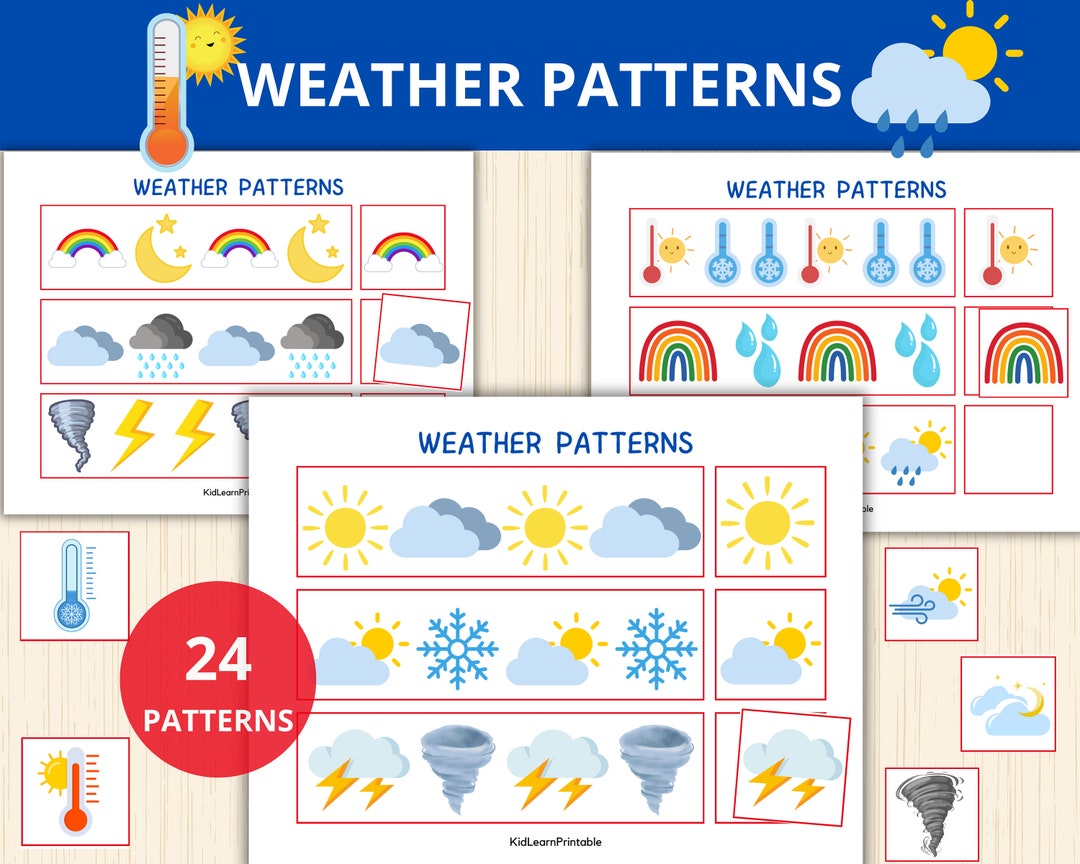 Weather Patterns,weather Montessori,weather Activity,cut and Paste ...