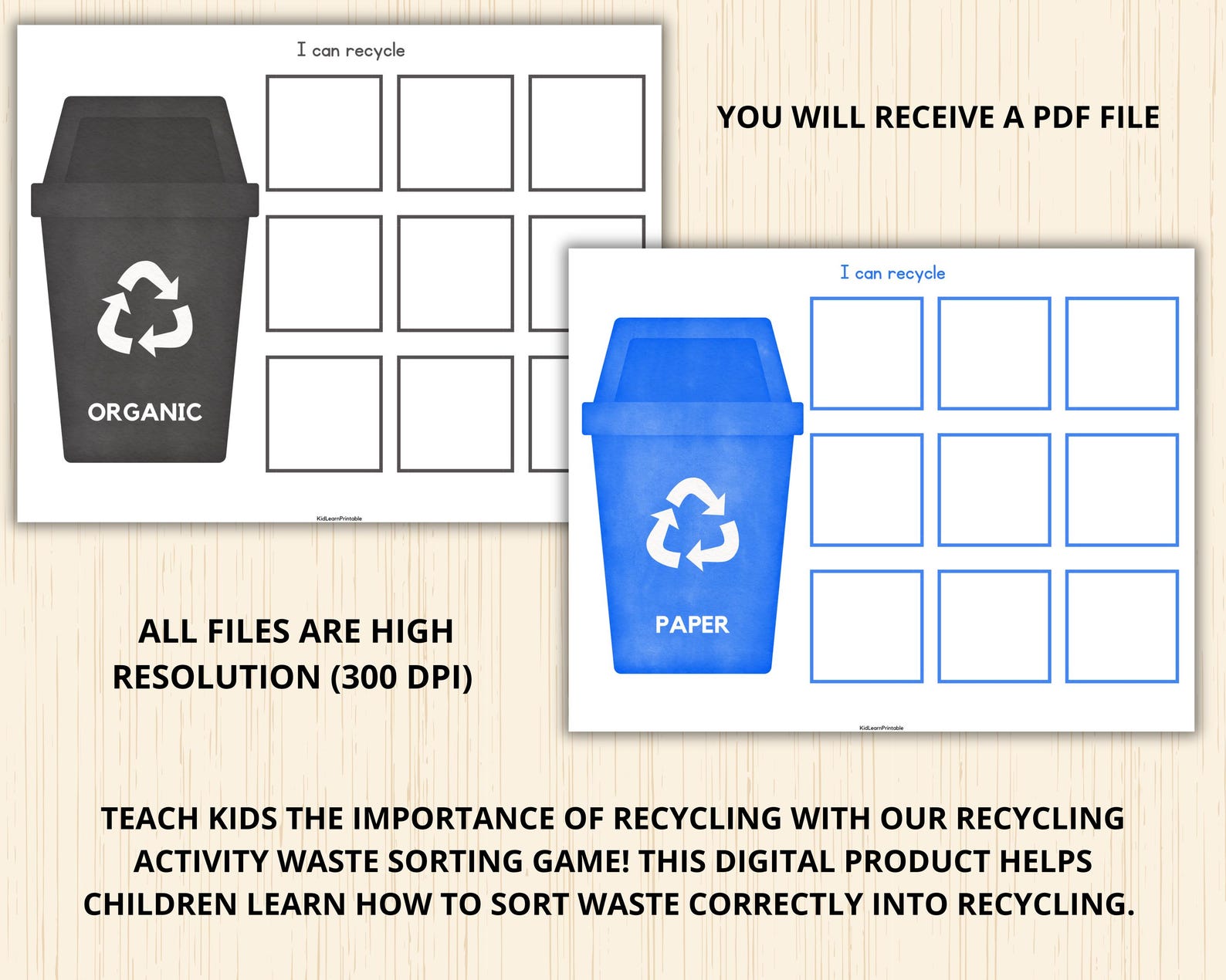 Waste Sorting Activity,garbage Sorting Game,recycling Game,earth Day ...