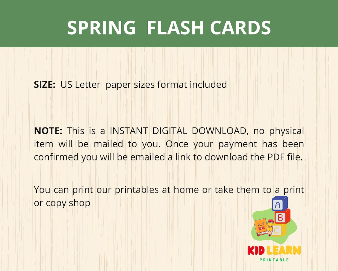 Spring Flashcards, Spring Vocabulary Cards,nature Cards,sensory Bins ...