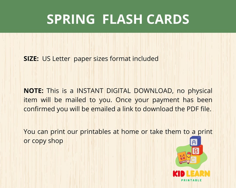 Spring Flashcards, Spring Vocabulary Cards,nature Cards,sensory Bins ...