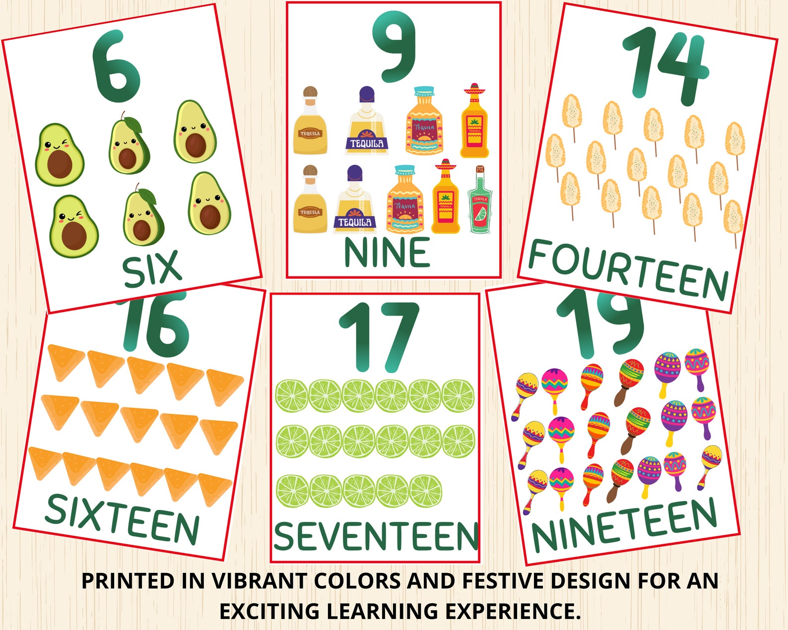 Numbers Bilingual Flashcards, Spanish and English, Early Learning ...