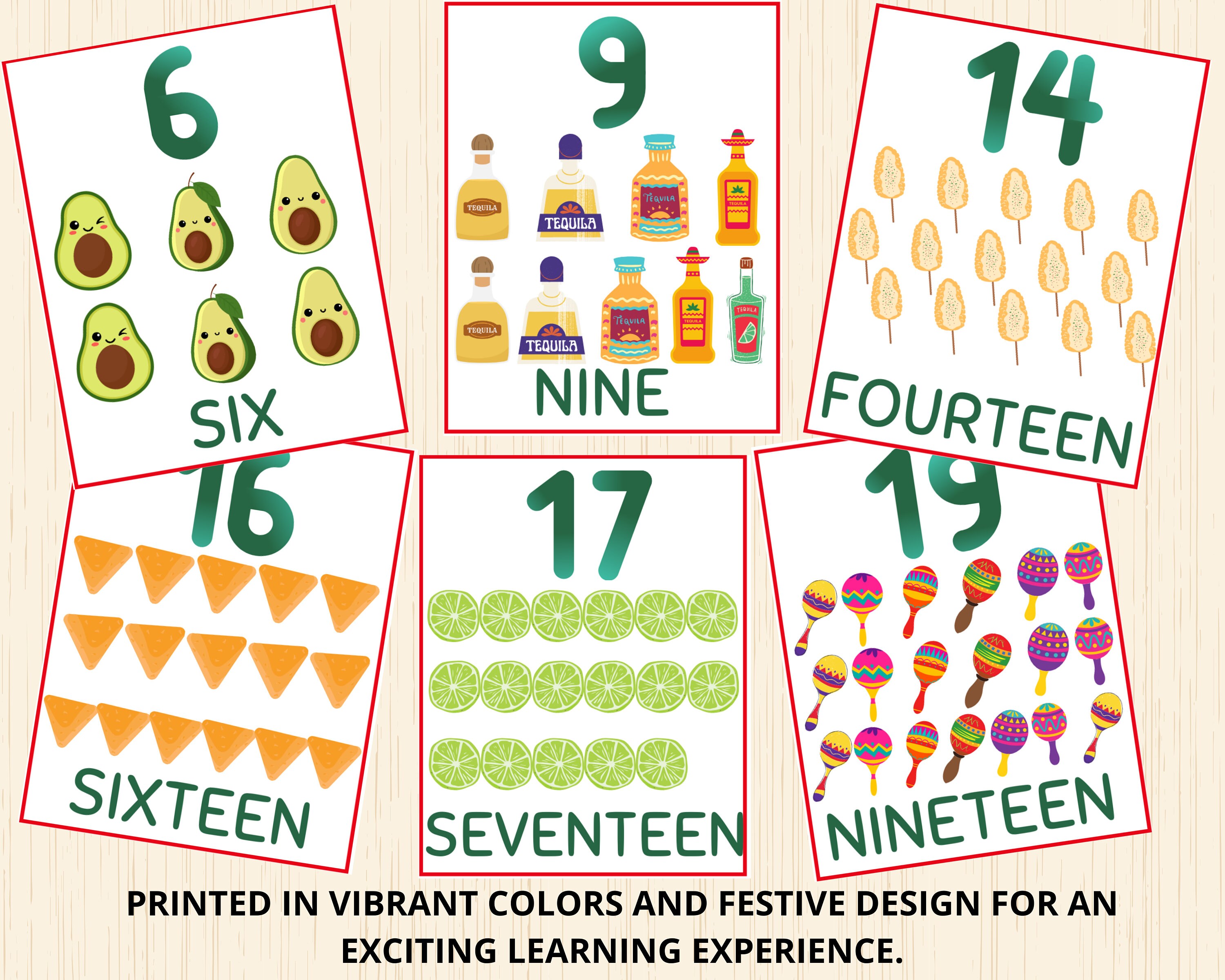 Numbers Bilingual Flashcards, Spanish and English, Early Learning ...