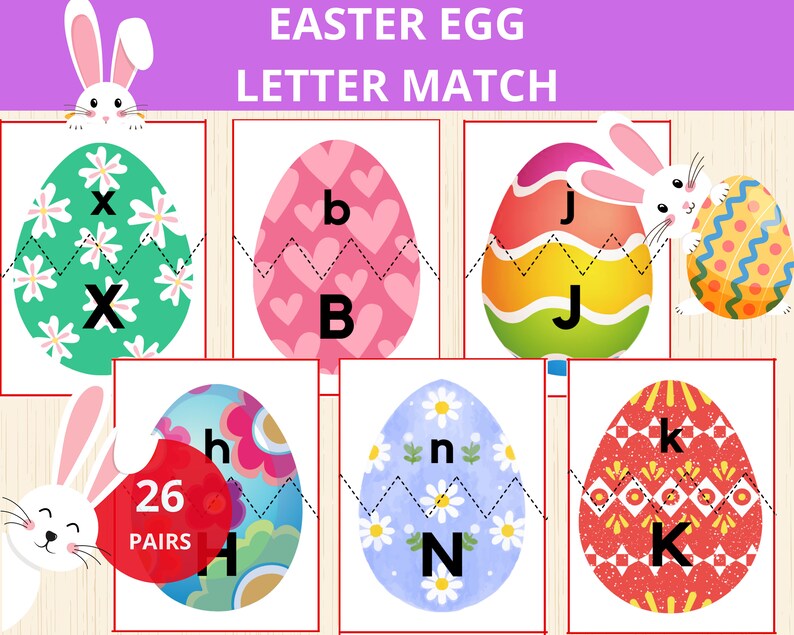 Easter Egg Alphabet,easter Activities, Easter Preschool Activity ...
