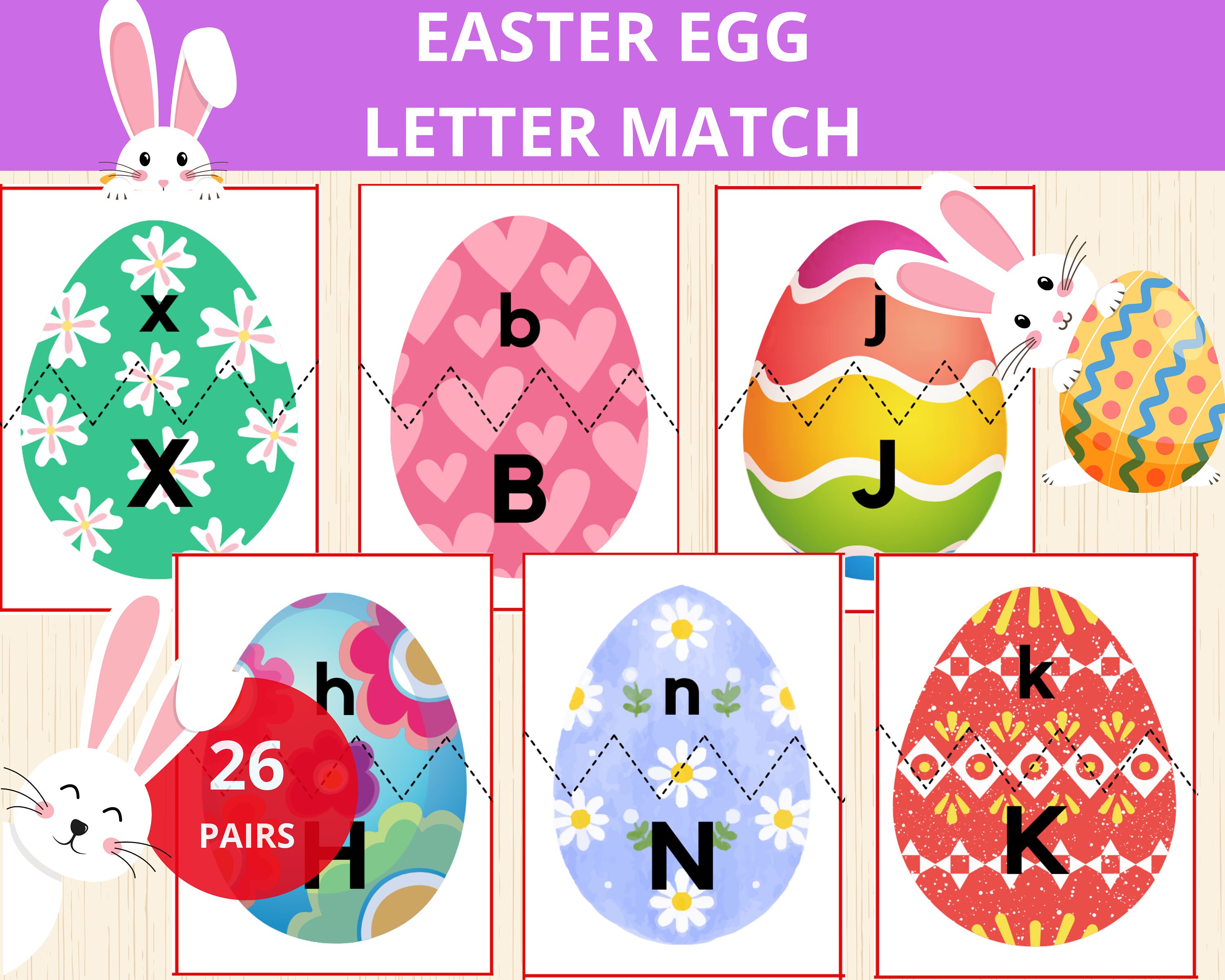 Easter Egg Alphabet,easter Activities, Easter Preschool Activity ...