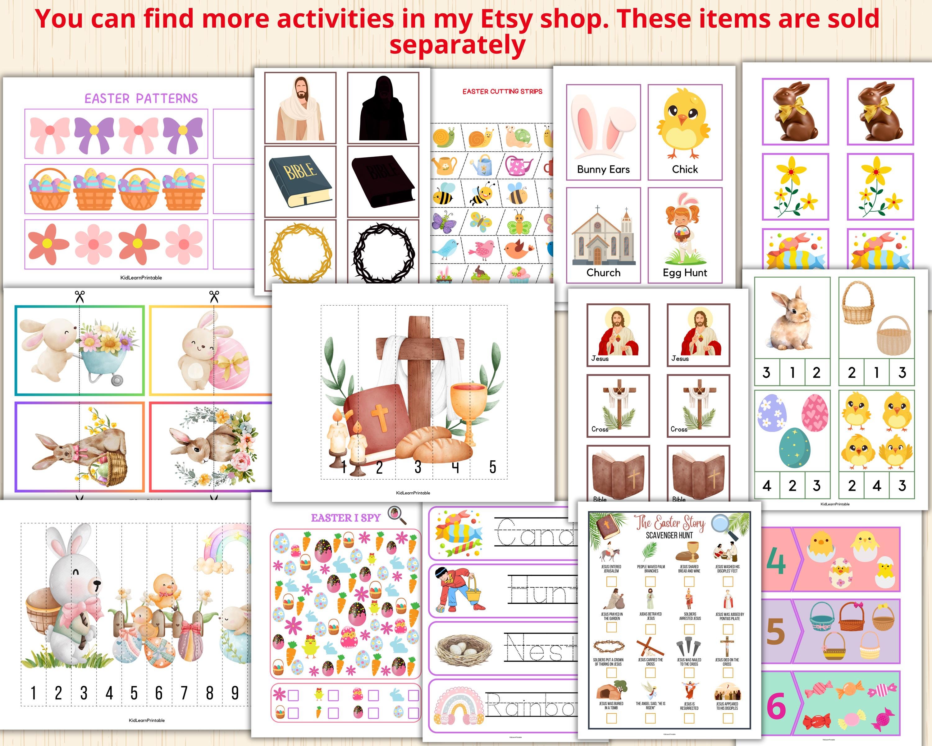 The Easter Story Scavenger Hunt,easter Scavenger Hunt,christian Easter ...