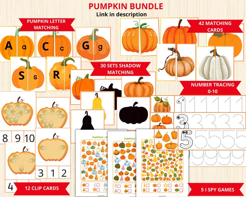 I Spy Pumpkins,fall Counting Activity,fall Worksheets,fall Preschool,i ...