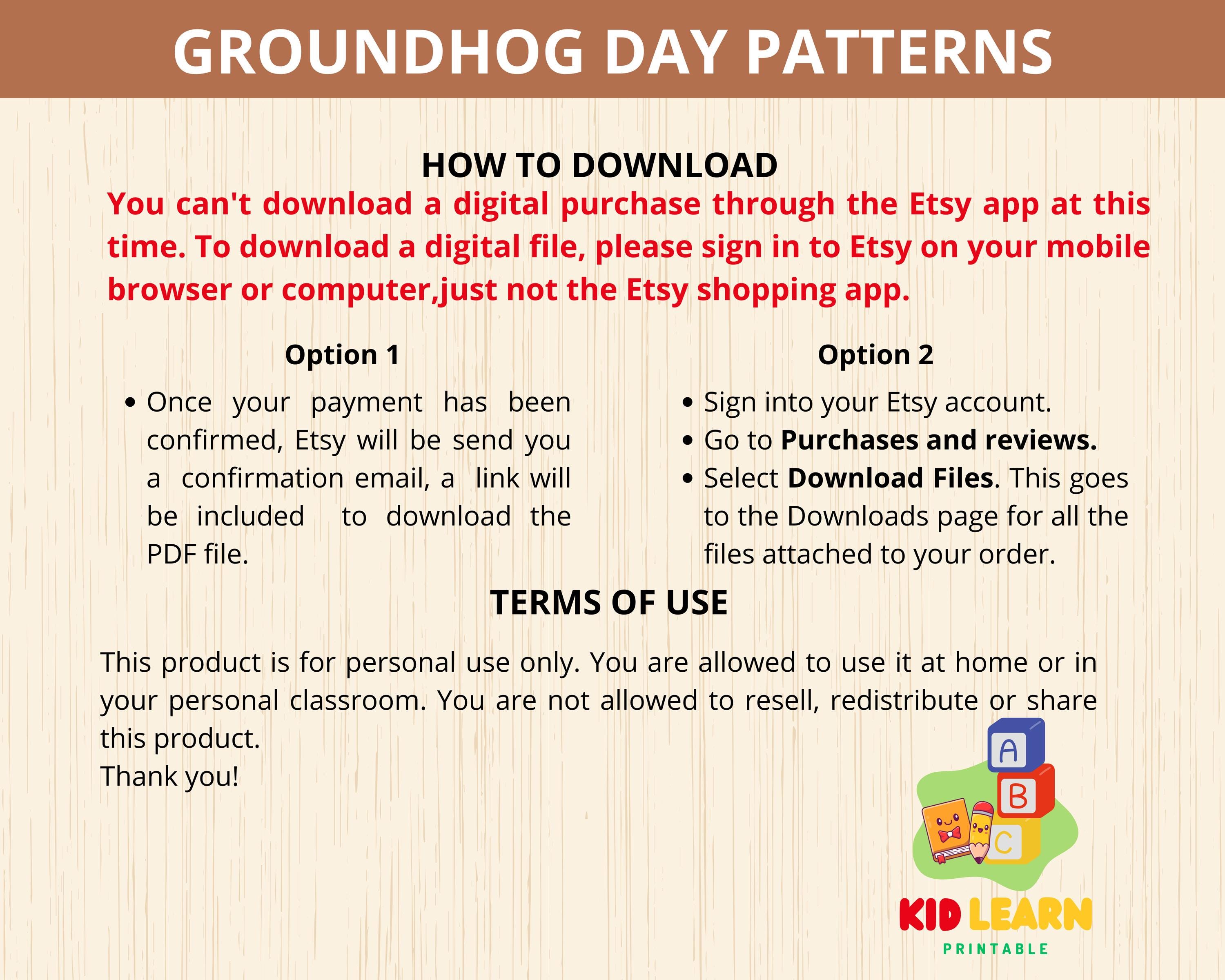 Groundhog Day Pattern,what Comes Next,groundhog Day Activities ...
