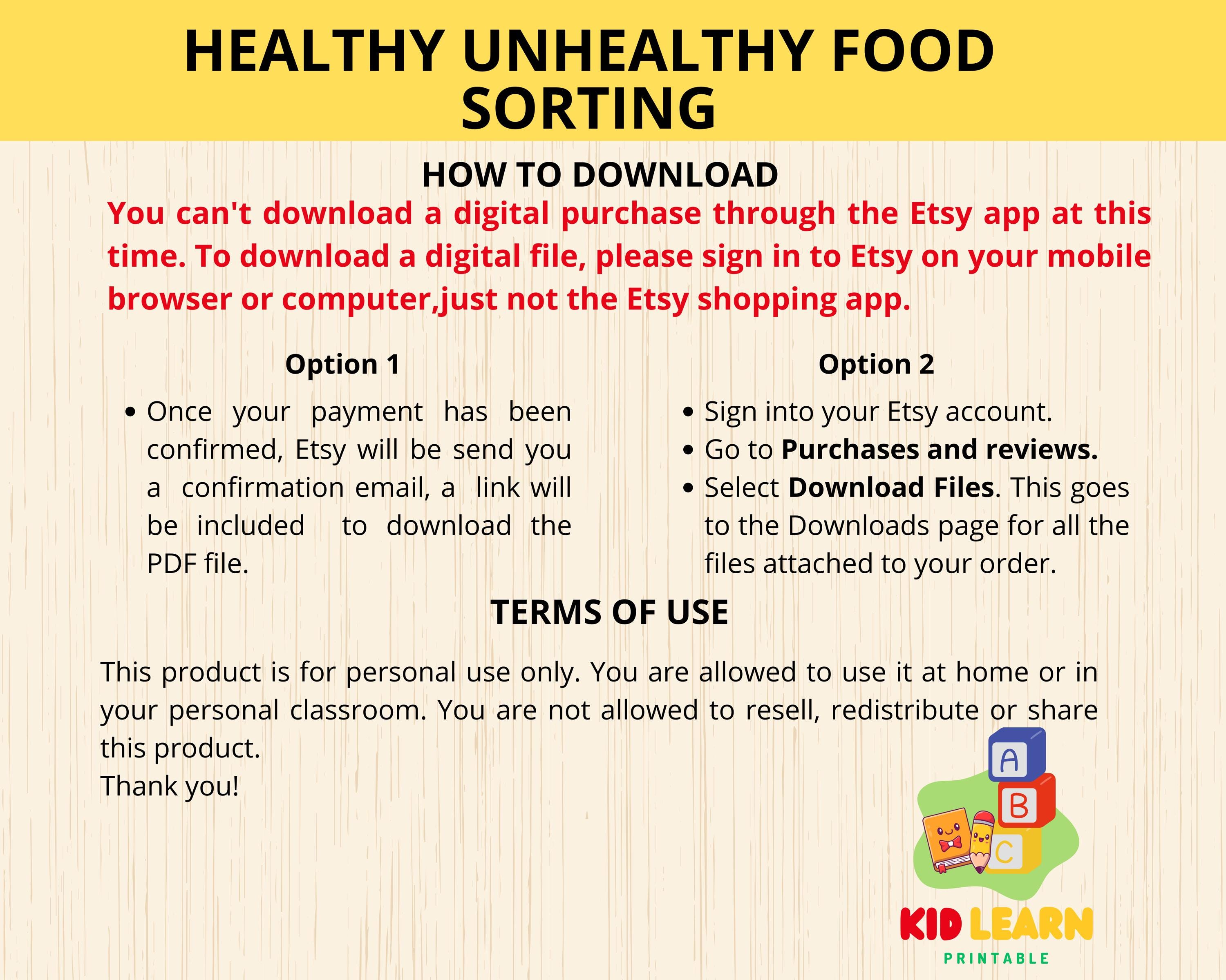 Healthy or Unhealthy Food Sorting Game,nutrition Food Kindergarten ...