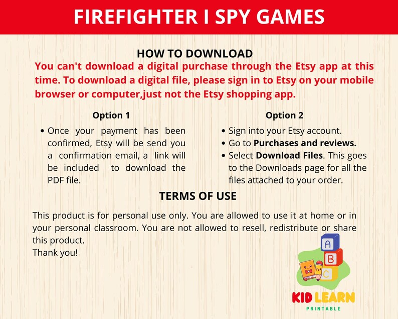 Firefighter I Spy Game,look and Find,fireman Activity,kindergarten Fire ...