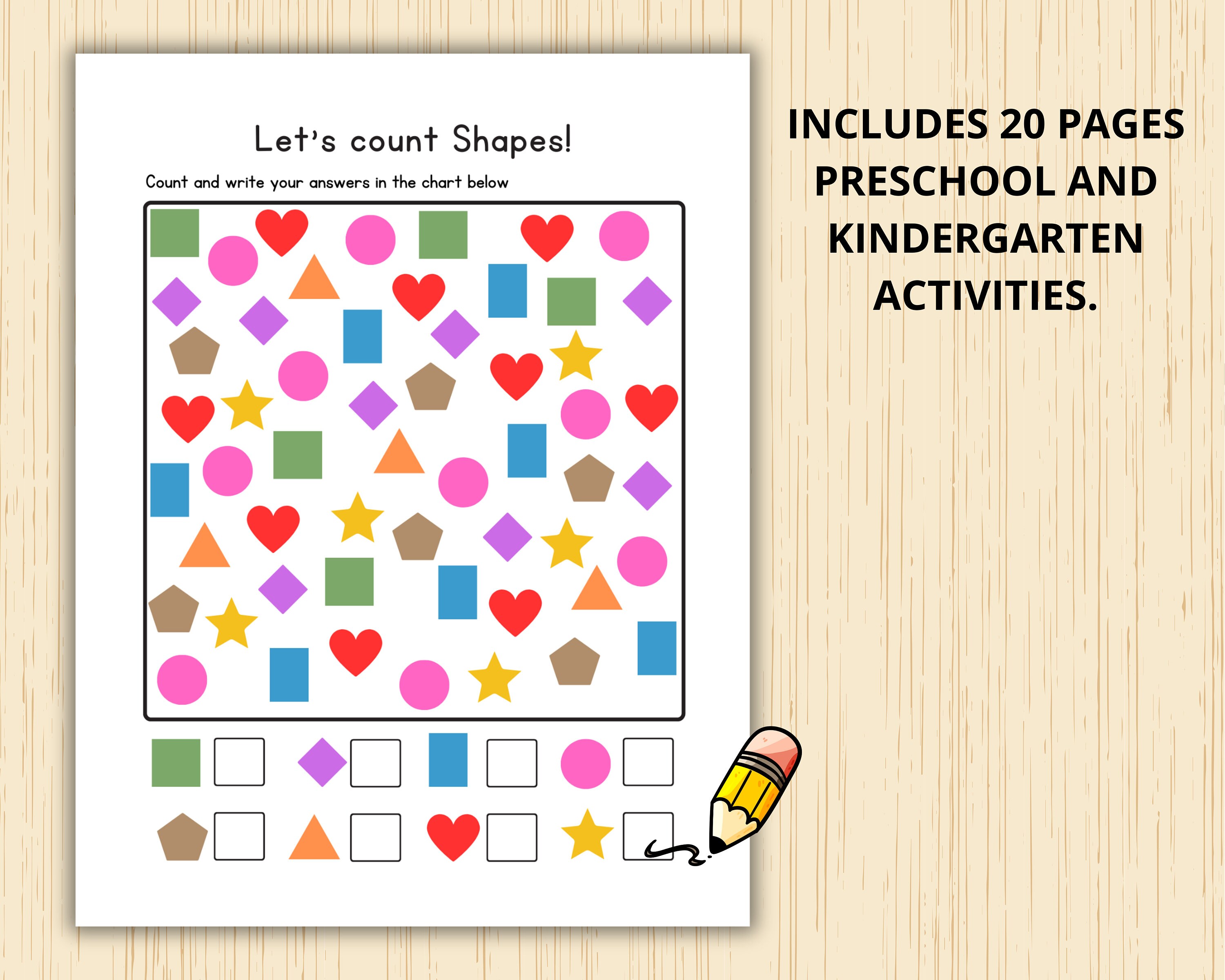 Preschool Shapes Worksheets, Prek Shape,shape Activities, Basic Shapes ...