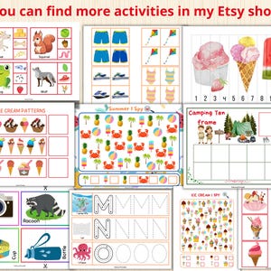 Ice Cream Alphabet Match,preschool Letters,alphabet Matching Game ...