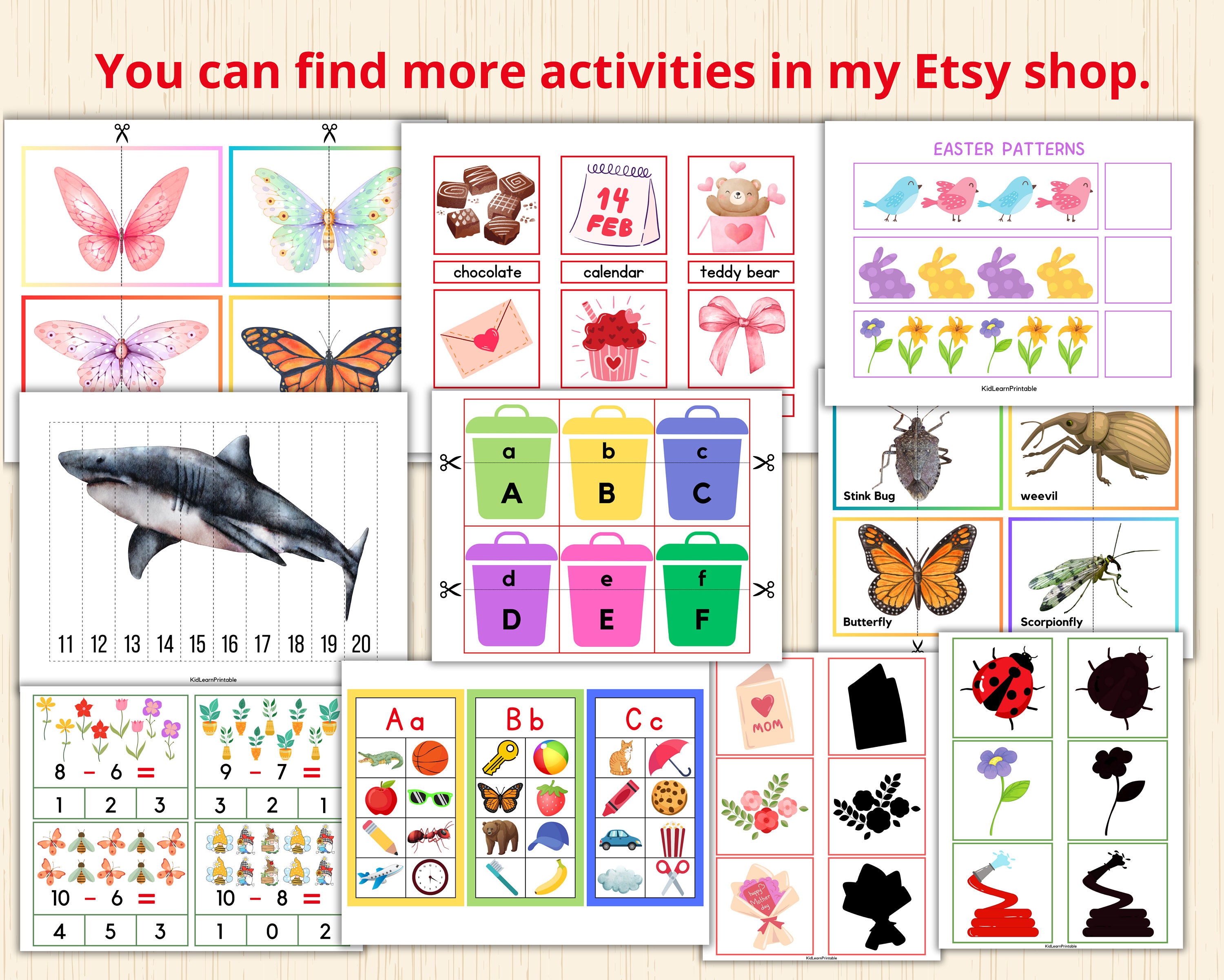 Weather Number Matching,printable Puzzle,counting Activity,preschool ...