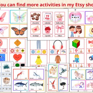 Valentine's Day Bundle, Preschool Busy Book, Preschool Game,valentine ...