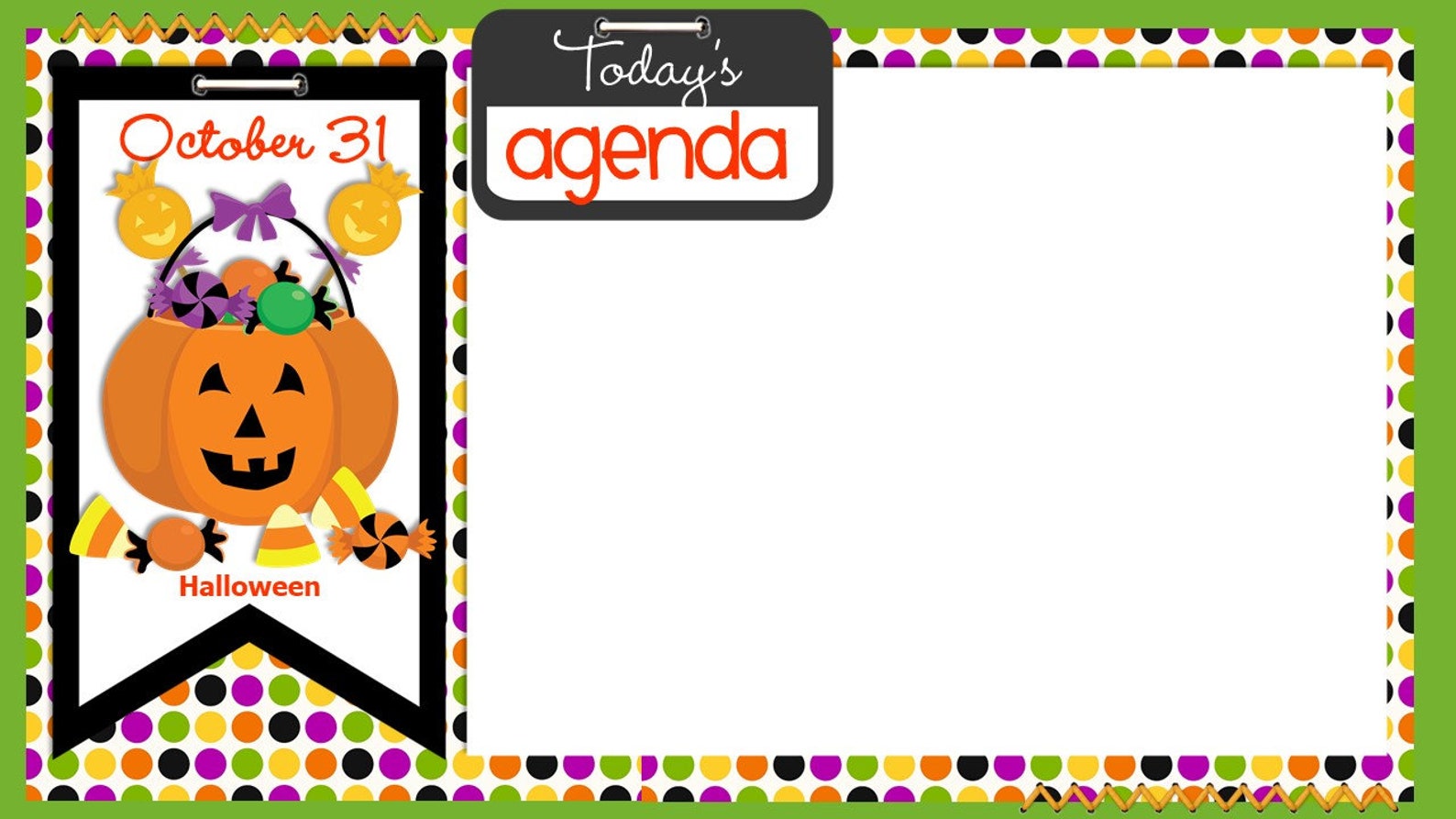 Daily Slides Octobereditable for Powerpoint/google Slides - Etsy