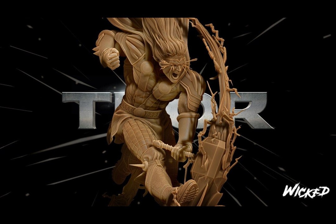 Thor Fan Art Statue 1:6 Scale unpainted - Etsy