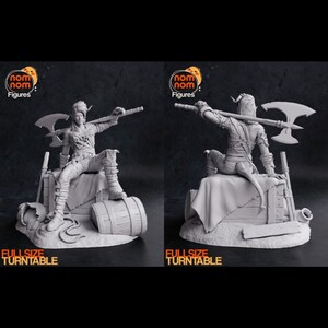 Karlach From Baldurs Gate 3 Fan Art Statue 1:6 Scale unpainted - Etsy