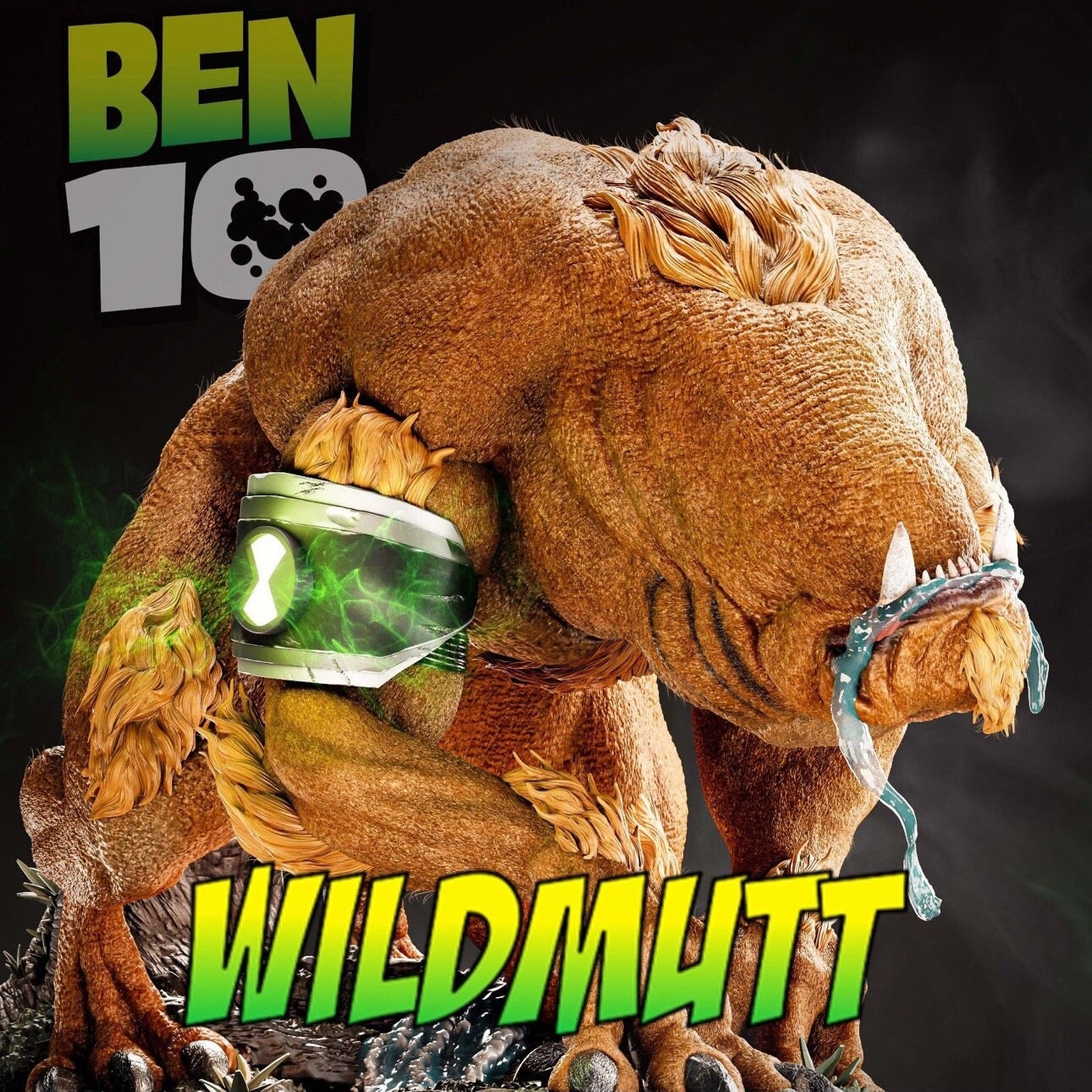 Wildmutt From Ben 10 Fan Art Statue 1:6 Scale unpainted - Etsy
