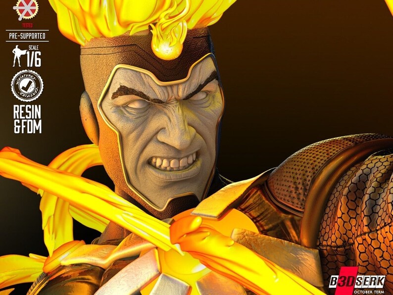 Firestorm Fan Art Statue 1:6 Scale unpainted - Etsy