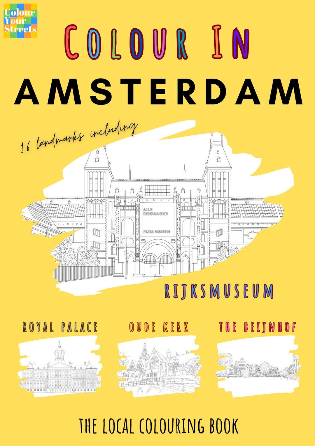 Amsterdam Colouring Book (A4) - Etsy